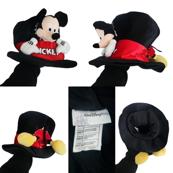 Disney | Accessories | Disney Worls Parks Mickey Mouse Top Hat Plush ...